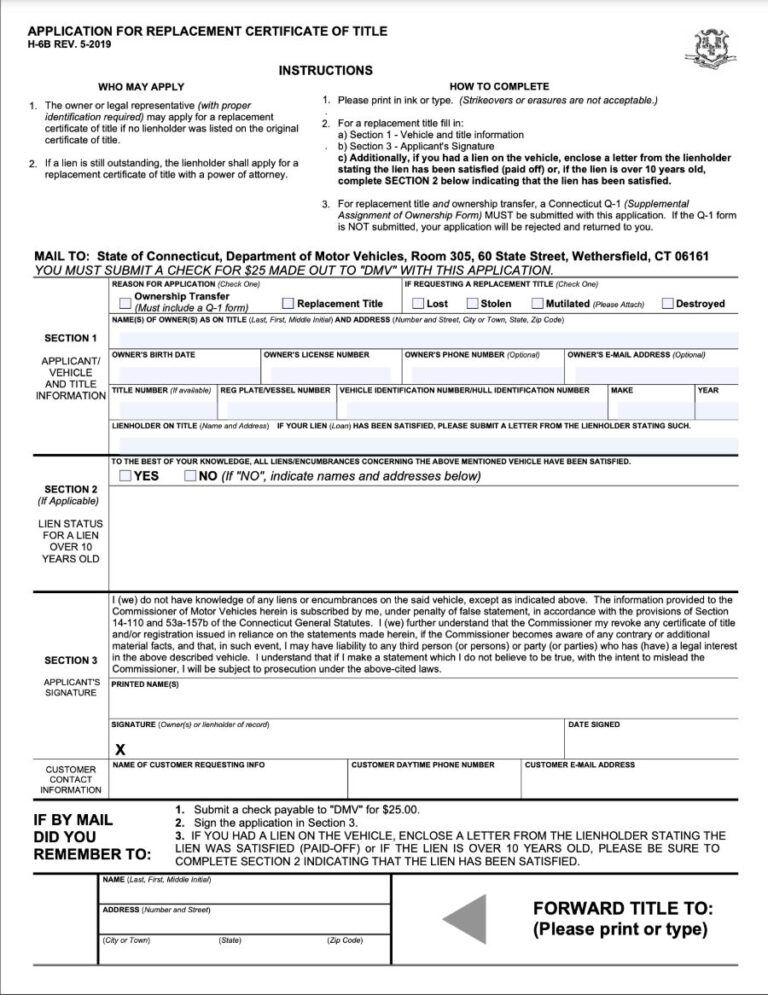 ProTag Professional Tag & Title Services | Connecticut Forms