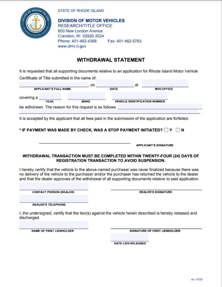 ProTag Professional Tag & Title Services| Rhode Island Forms