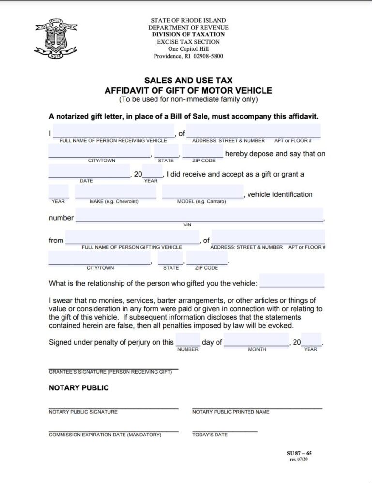 ProTag Professional Tag & Title Services| Rhode Island Forms